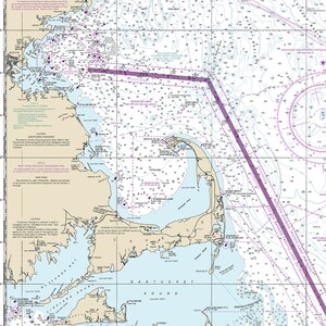 Georges Bank & Nantucket Shoals Map – NOAA Nautical Chart 13200 ...