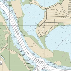 Nautical Charts of Houston Ship Channel, Alexander Island to Carpenters ...
