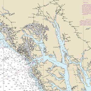 NOAA Nautical Charts of Dixon Entrance to Cape St. Elias. 16016 Alaska ...
