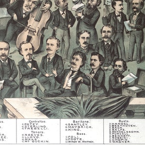 53 Musical Personalities Group Portrait on Concert Stage: Composers ...