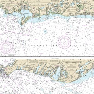 Nautical Charts of South Coast of Cape Cod and Buzzards Bay 13229. Hyannis. Nasketucket ...