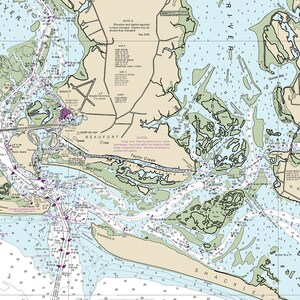 Nautical Charts of Beaufort Inlet and Core Sound, North Caroline. 11545 ...