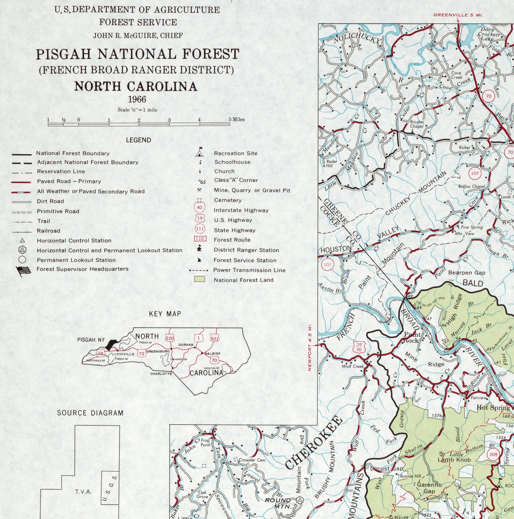 Pisgah National Forest Map