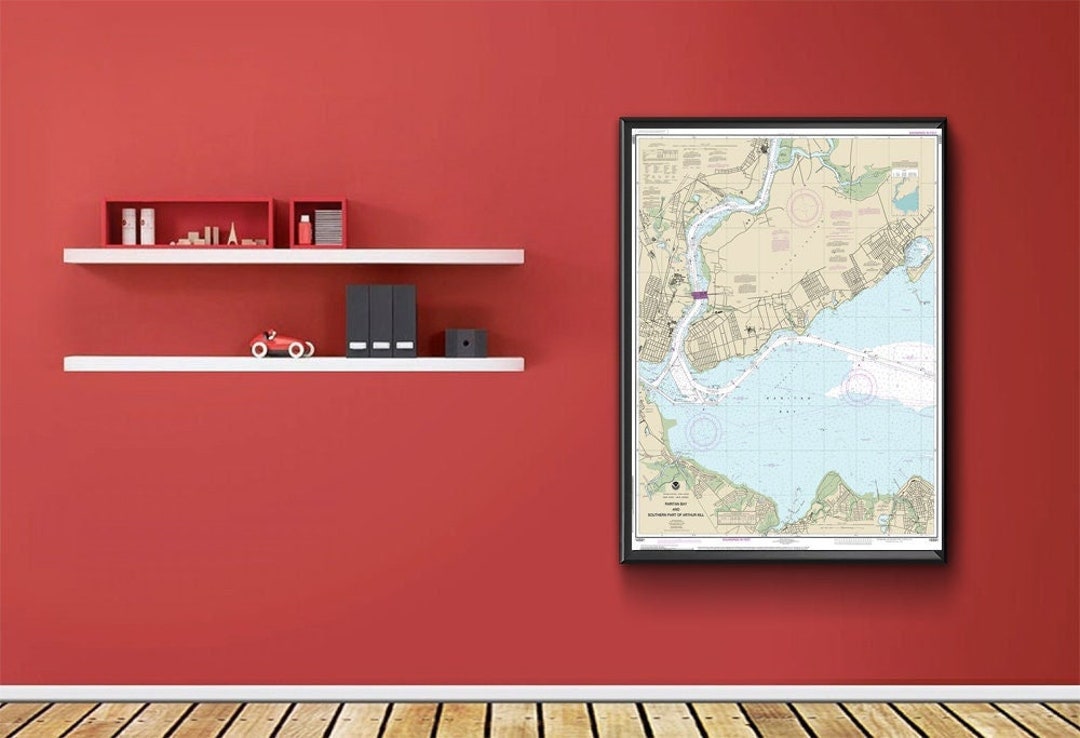 NOAA Nautical Charts of Raritan Bay and Southern Part of Arthur Kill ...