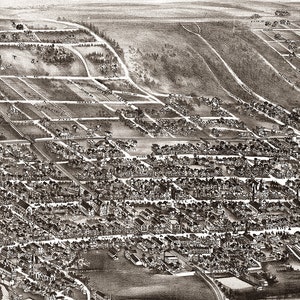 Hackensack, Bergen County, New Jersey NJ, 1896. Vintage Restoration ...