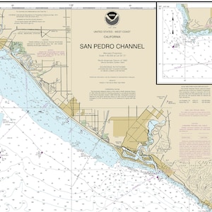 NOAA Nautical Charts San Pedro Channel, Dana Point Harbor, California ...
