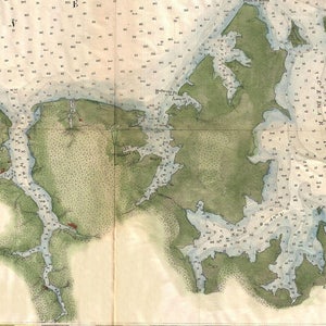 Nautical Charts of Neuse River, North Caroline, NC 1874. Restoration ...