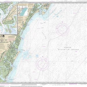 NOAA Nautical Charts of Chincoteague Inlet to Great Machipongo Inlet ...