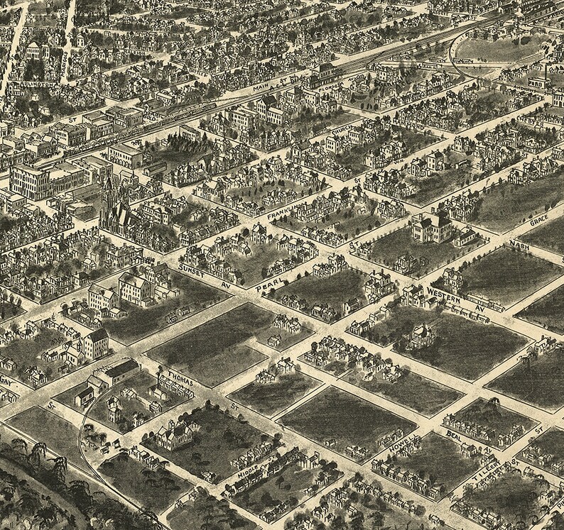 Map of Rocky Mount Edgecombe and Nash Co. North Carolina N.C. - Etsy