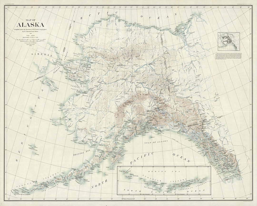 Map of Akaska 1904 U.S. Geological Survey. Vintage Restoration Hardware ...