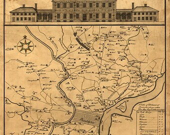 1752 Map of Philadelphia Pennsylvania - Etsy