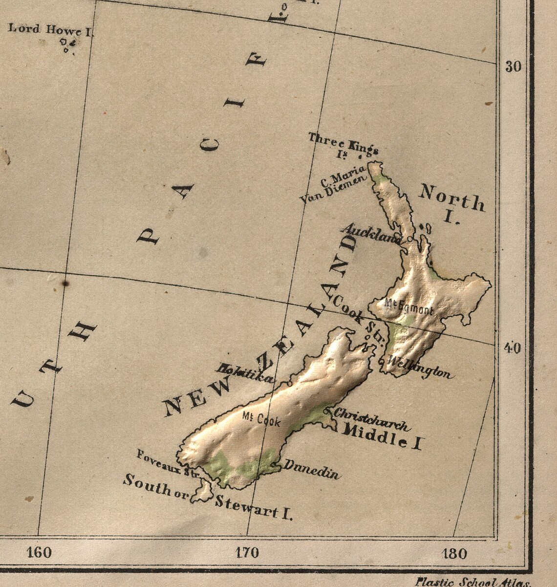 Map of Australia 1880 Home Deco Style Old Wall Vintage - Etsy Sweden