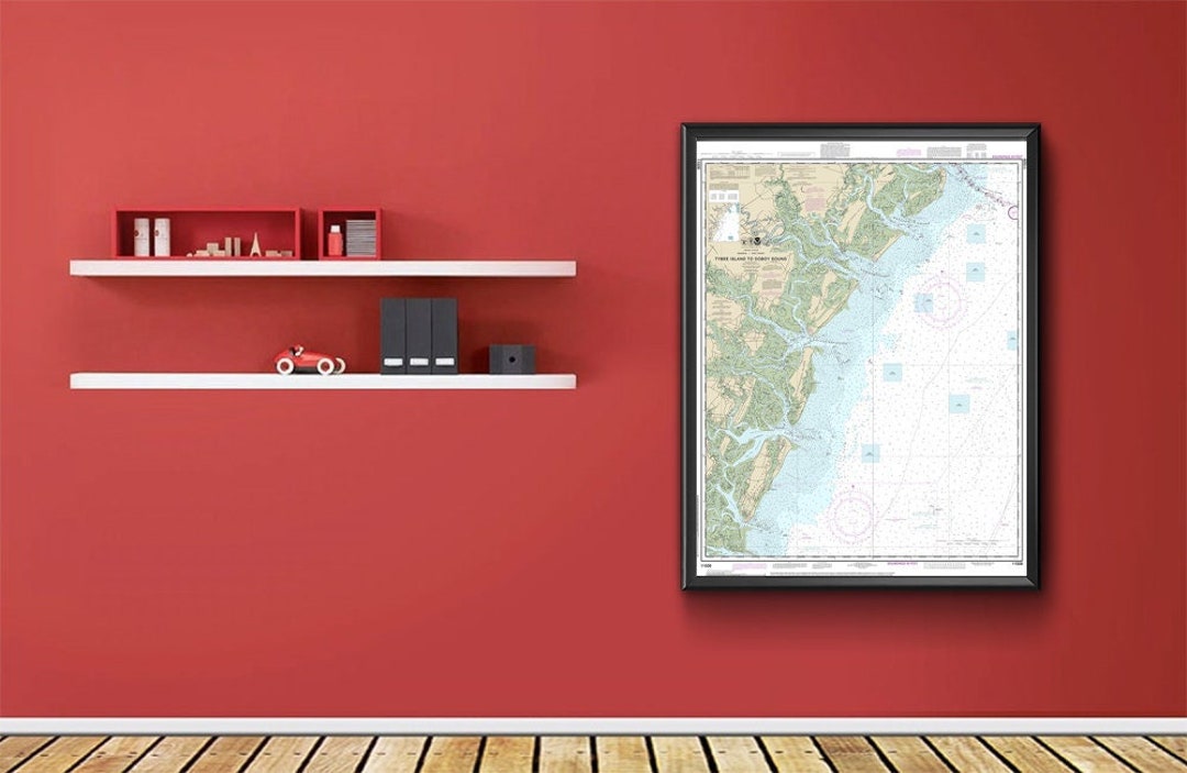 Nautical Chart of Tybee Island to Doboy Sound. Georgia, East Coast ...