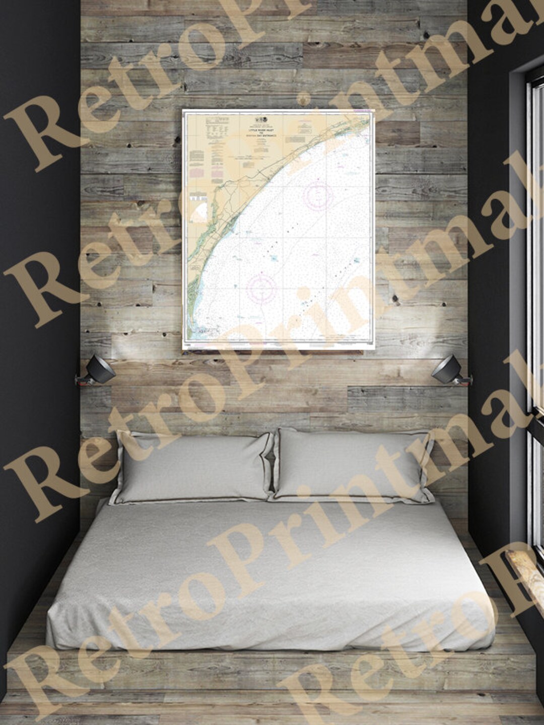 Little River Inlet to Winyah Bay North South Carolina Nautical Wall Art ...