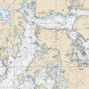 NOAA Nautical Charts of Etolin Island to Midway Island Including Sumner ...