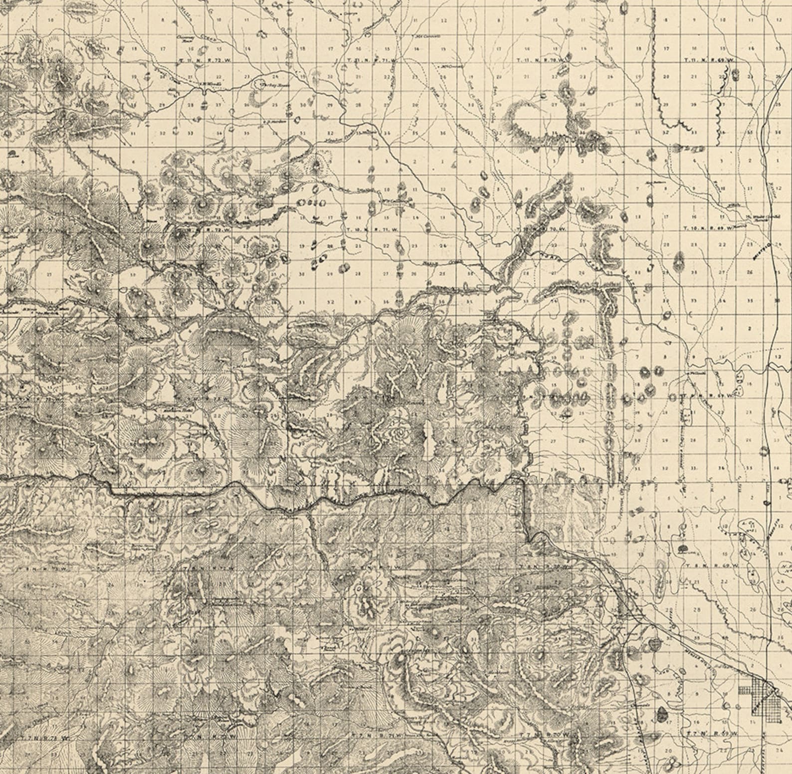 Map of Larimer County, Colorado. 1884. Vintage Restoration Hardware ...