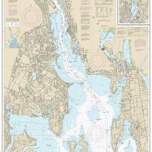 Nautical Charts of Providence River and Head of Narragansett Bay 13224 ...