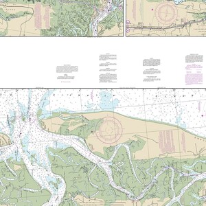 Nautical Charts of Intracoastal Waterway St. Simons Sound to Tolomato ...