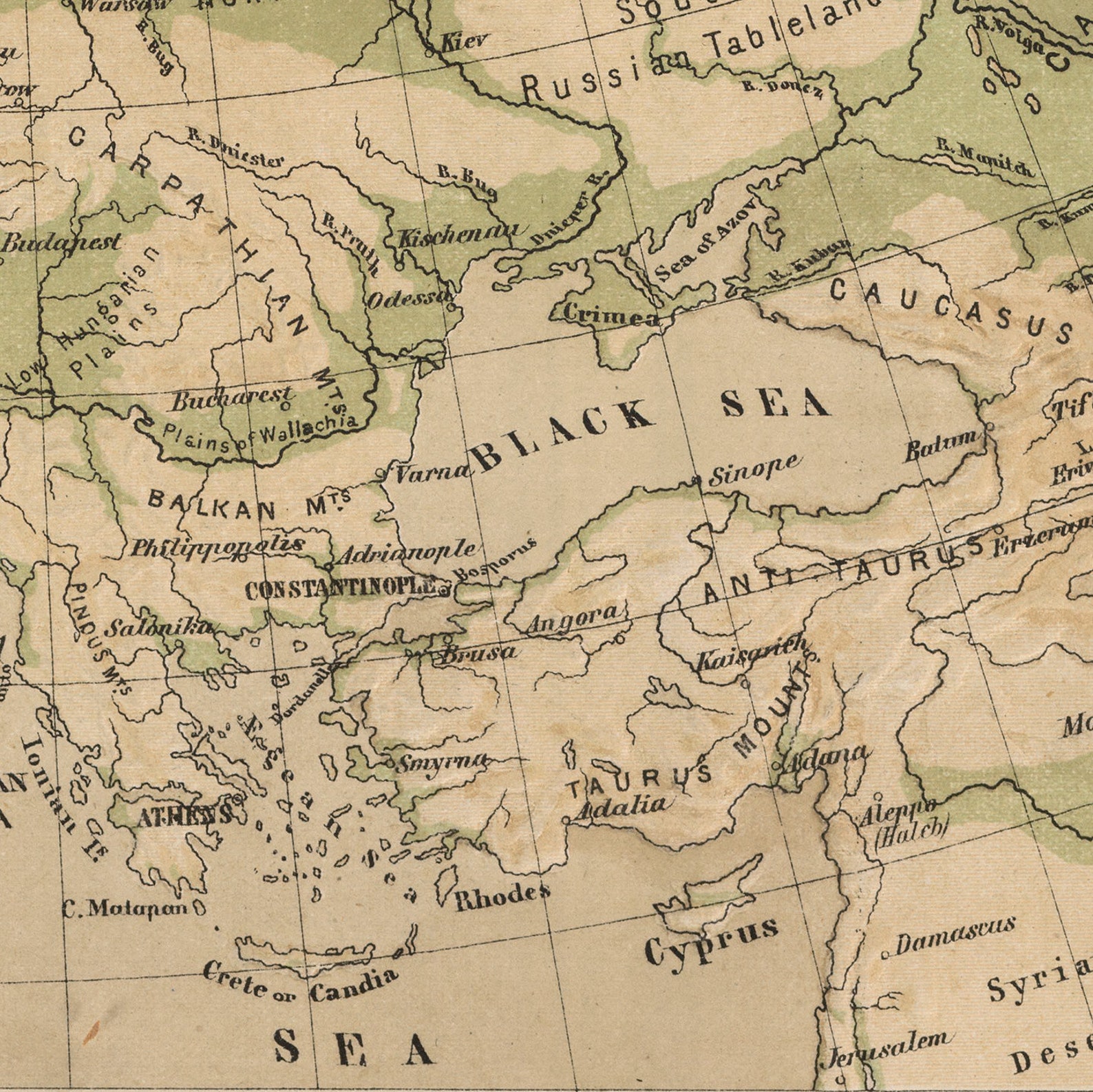 Map of Europe 1880. Vintage Home Deco Style Old Wall | Etsy