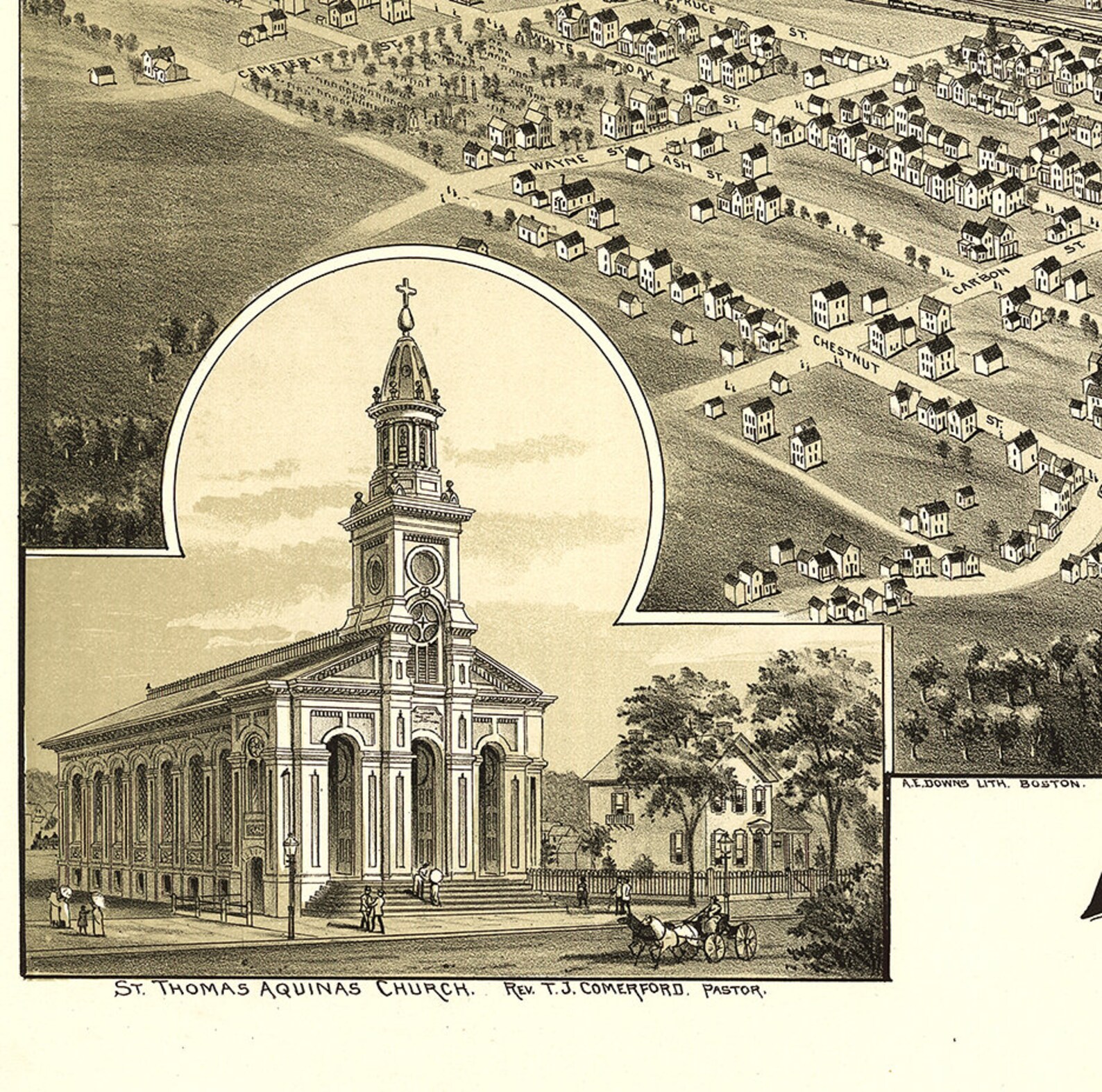 Map of Archbald Lackawanna Co. Pennsylvania PA 1892. | Etsy