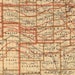 Map of Kansas State. 1876 Vintage Home Deco Style Old Wall Reproduction ...