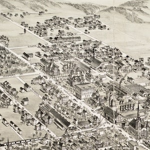 Map of Berwick, Columbia County, Pennsylvania, PA 1884. Vintage Home ...