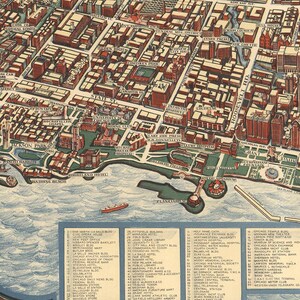 Chicago, Illinois Chicago, U.S.A. an Bird's Eye View Illustrated ...