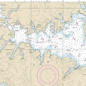 NOAA Nautical Charts of Chesapeake Bay Severn and Magothy Rivers. 12282 ...