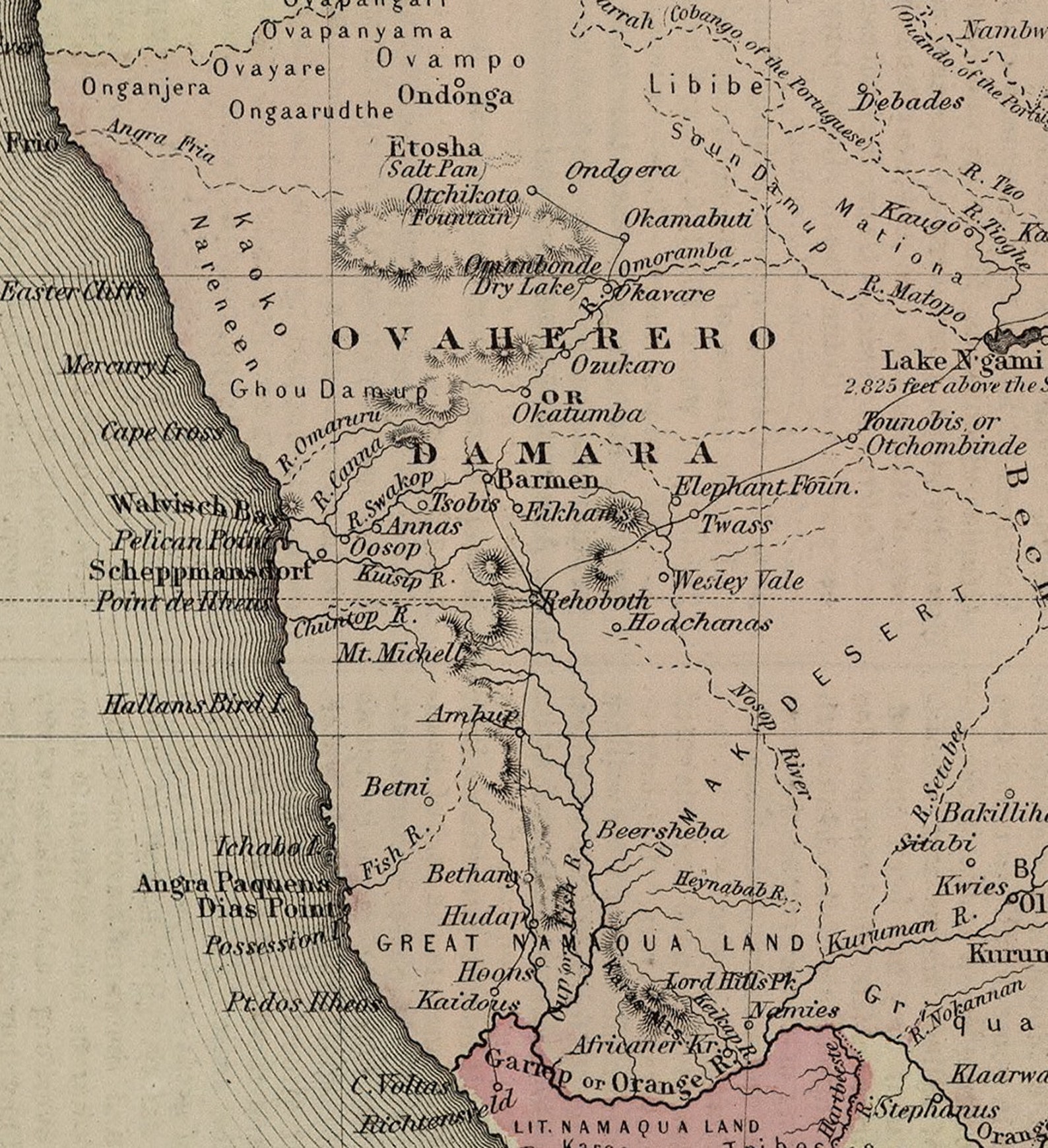 Map of Southern Africa 1869. Vintage restoration hardware | Etsy