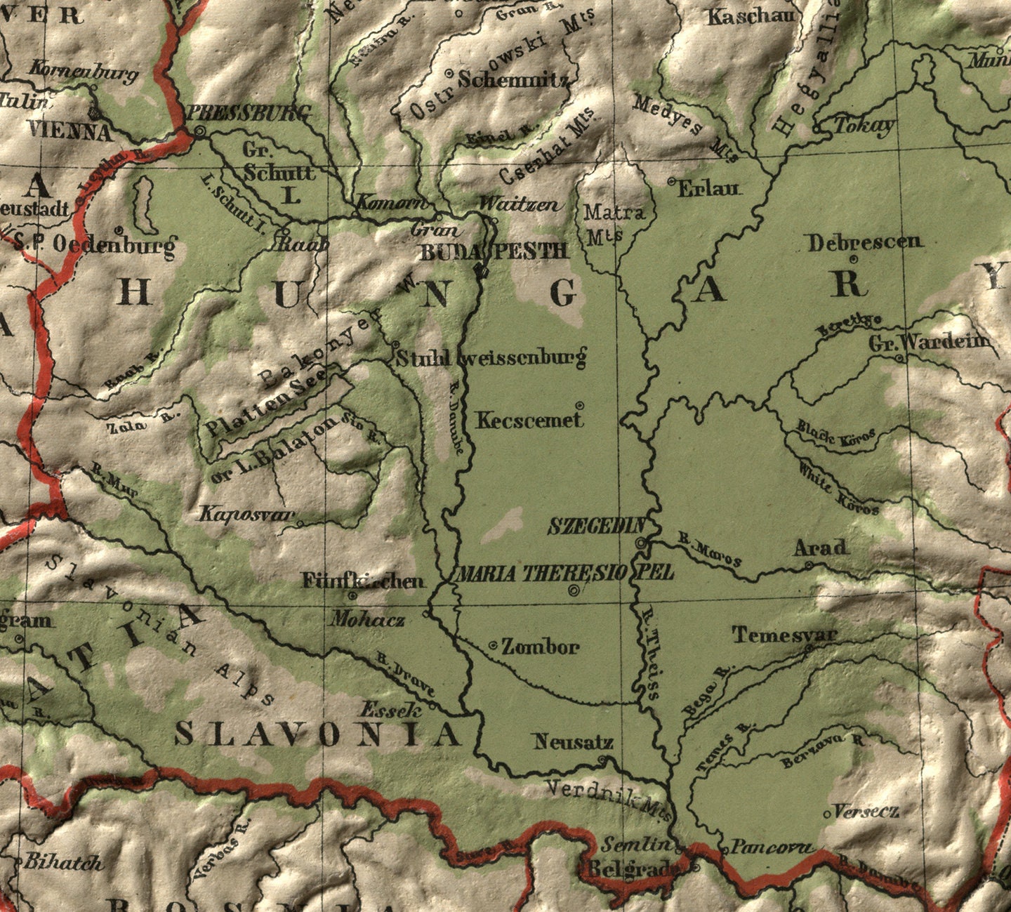 Map of Austro-hungarian Monarchy 1880. Vintage Home Deco - Etsy