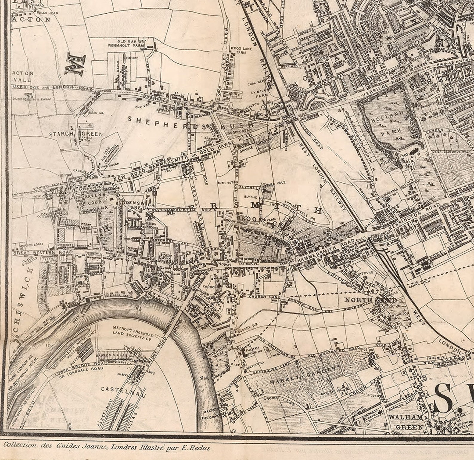 Map of London 1823. Vintage Reproduction Deco Style Map | Etsy