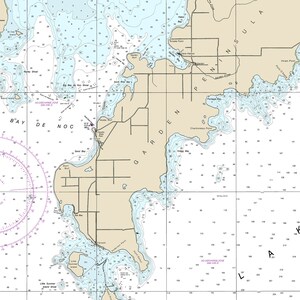 Nautical Chart of Dutch Johns Point to Fishery Point, Including Big Bay ...