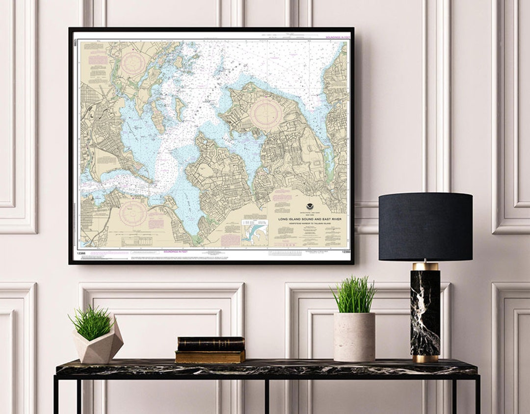 NOAA Nautical Charts of Long Island Sound Hempstead Harbor Tallman ...