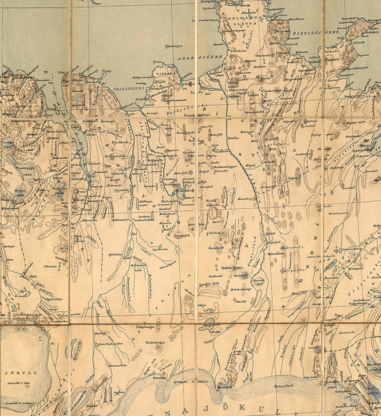 Map of Iceland - 1900. Þorvaldur Thoroddsen. Restoration Hardware Home ...