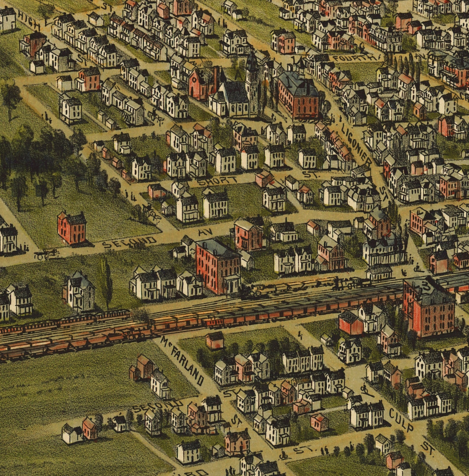 Map of Derry Station, Westmoreland County, Pennsylvania, PA 1900 ...