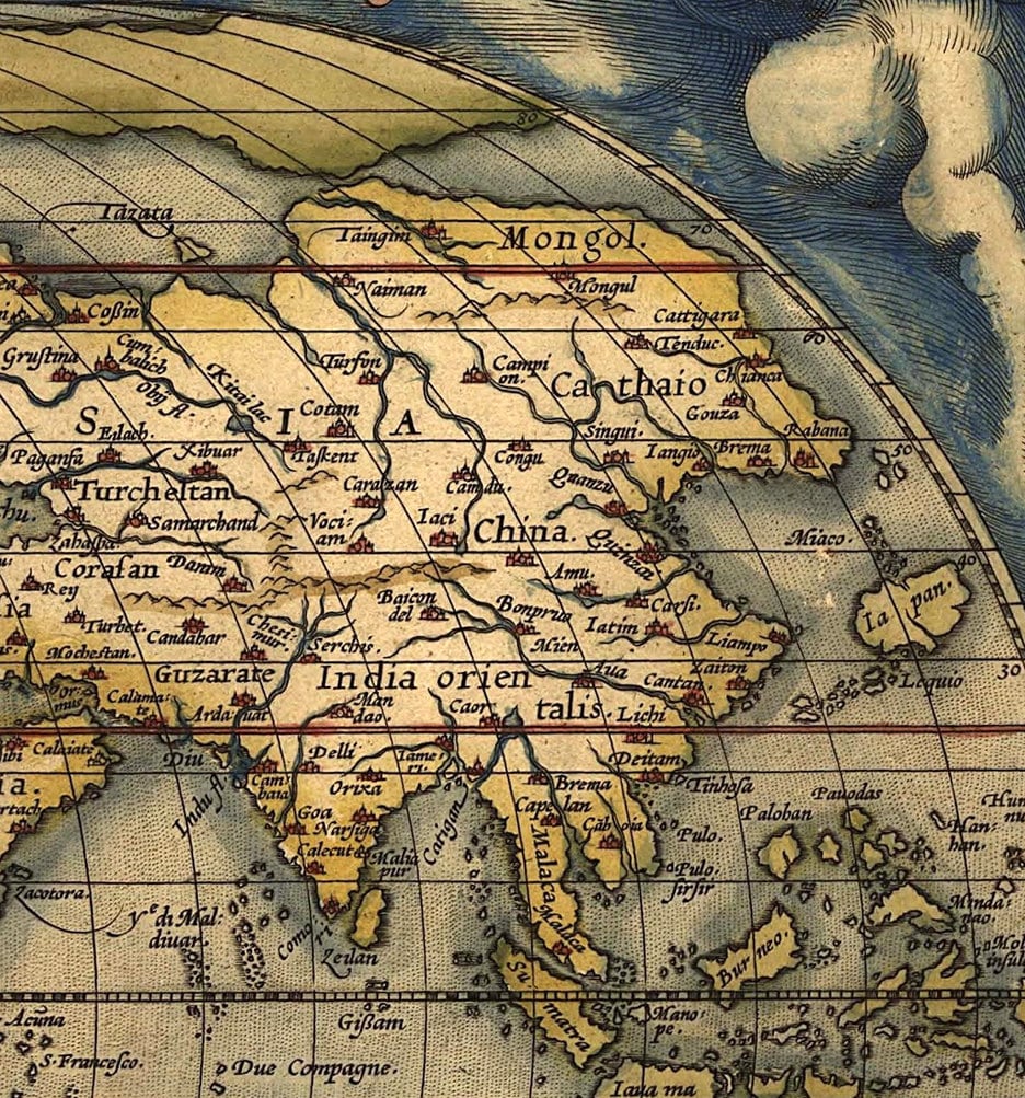 First Modern Atlas Created by Abraham Ortelius in 1570. | Etsy