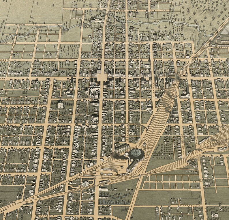 Map of Galion Crawford Morrow and Richland County Ohio OH | Etsy
