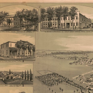 Map of Lititz and Warwick, Lancaster Co., Pennsylvania, PA 1887 ...