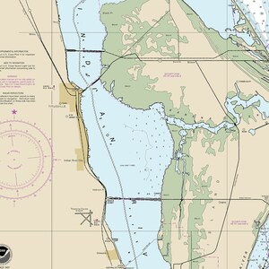 NOAA Nautical Charts of Ponce De Leon Inlet to Cape Canaveral, Florida ...