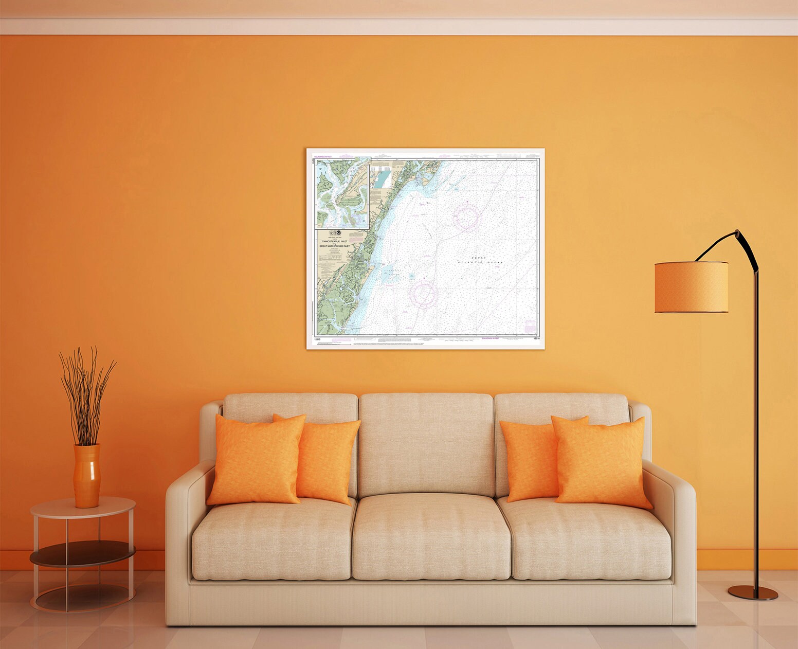 NOAA Nautical Charts of Chincoteague Inlet to Great Machipongo Inlet ...