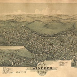 Map of Windber, Somerset Co, Pennsylvania, PA 1900. Restoration ...