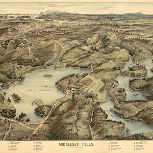 Middlesex Fells, Massachusetts (MA.), 1903. Vintage Restoration ...