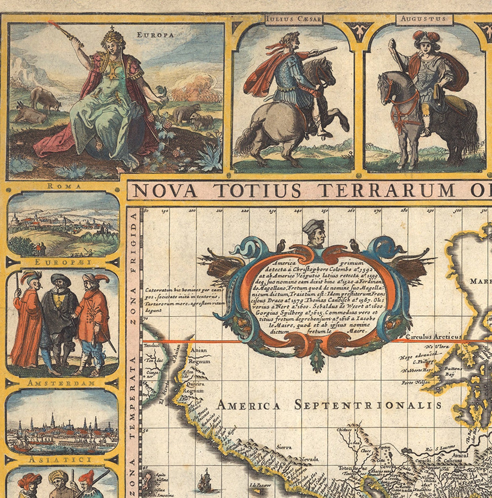 Nova Totius Terrarum Orbis geographica ac hydrographica tabula | Etsy