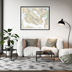 NOAA Nautical Charts of Gastineau Channel and Taku Inlet, Juneau Harbor ...