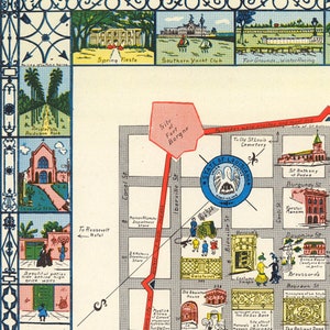 Map of French Quarter (vieux Carré / Barrio Francés) in New Orleans ...