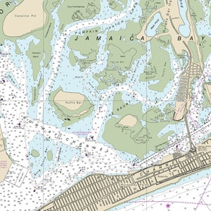 NOAA Nautical Charts of Jamaica Bay and Rockaway Inlet. New York. 12350 ...