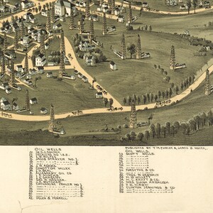 Map of Scio, Harrison Co., Ohio. 1899. Home Deco Style Old Wall Vintage ...