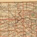 Map of Kansas State. 1876 Vintage Home Deco Style Old Wall Reproduction ...
