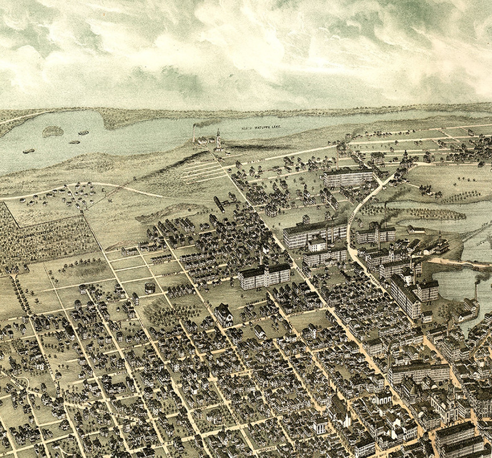 Map of City of Fall River, Bristol Co., Massachusetts, MA, 1877 ...