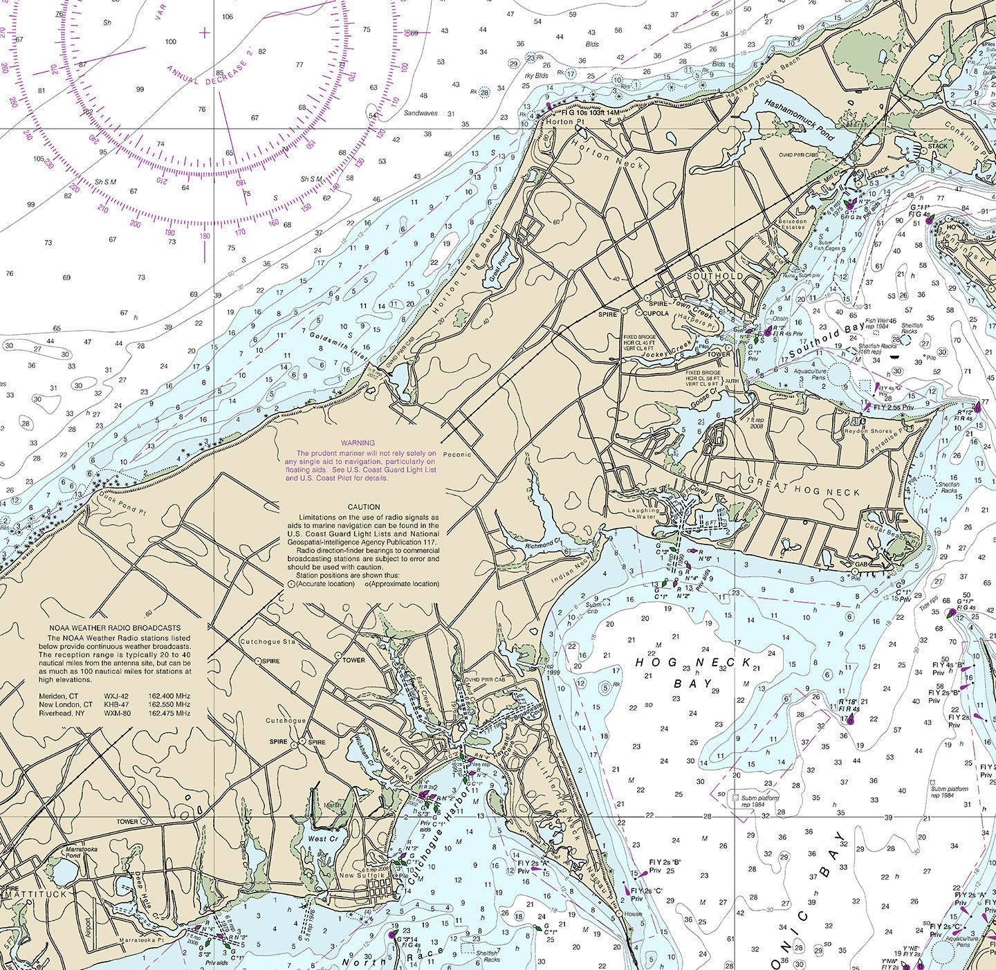 Nautical Charts of Shelter Island Sound and Peconic Bays. - Etsy